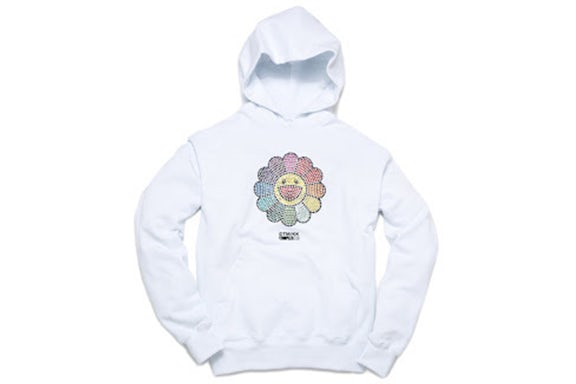 Takashi Murakami Swarovski Crystal Flowers Hoodie Best Deals